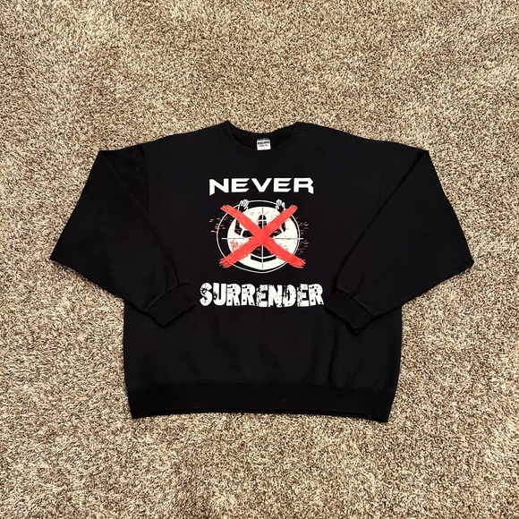 Jerzees | Shirts | Vintage Never Surrender Crewneck Sweater | Poshmark